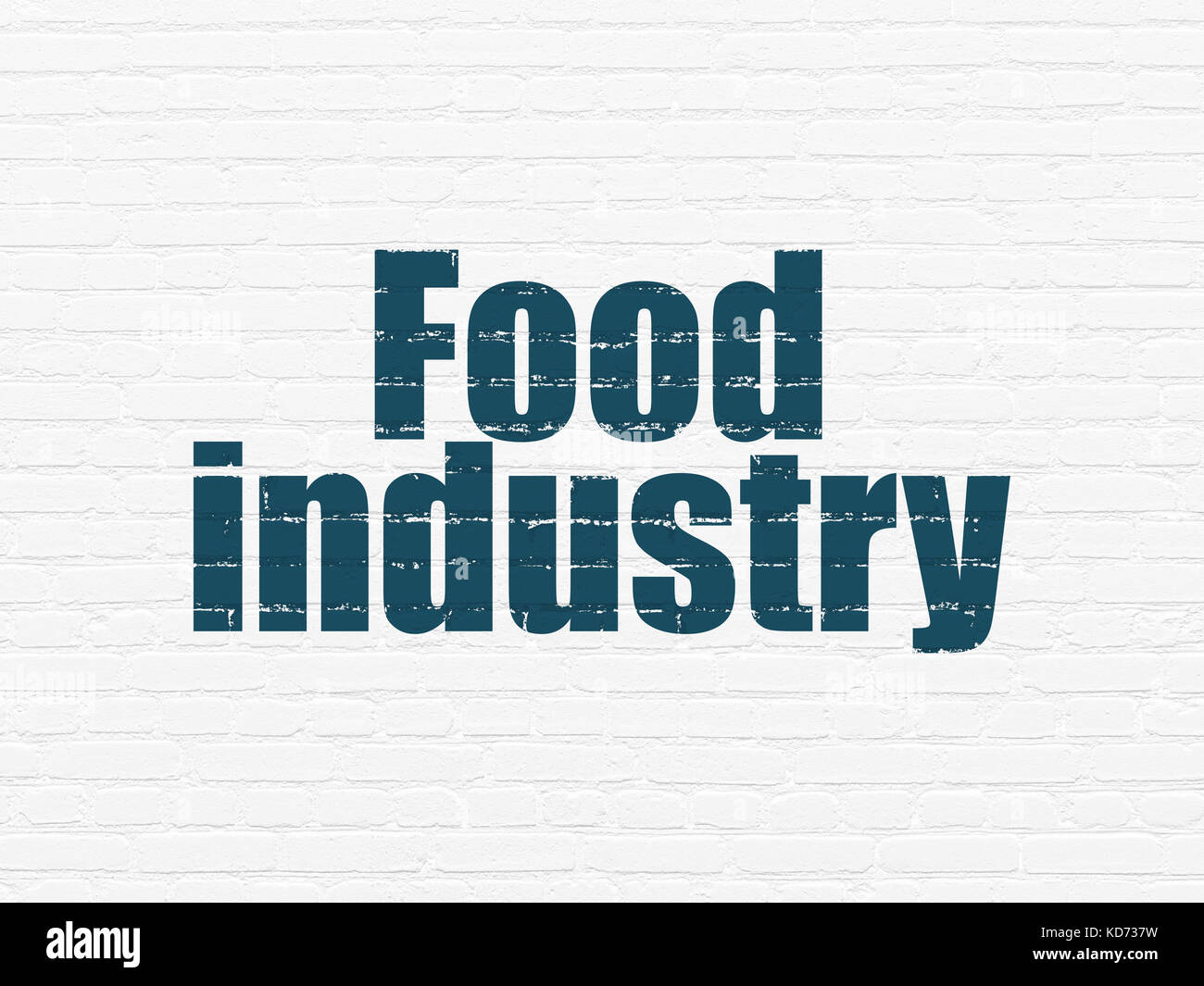 Industry concept: Food Industry on wall background Stock Photo - Alamy