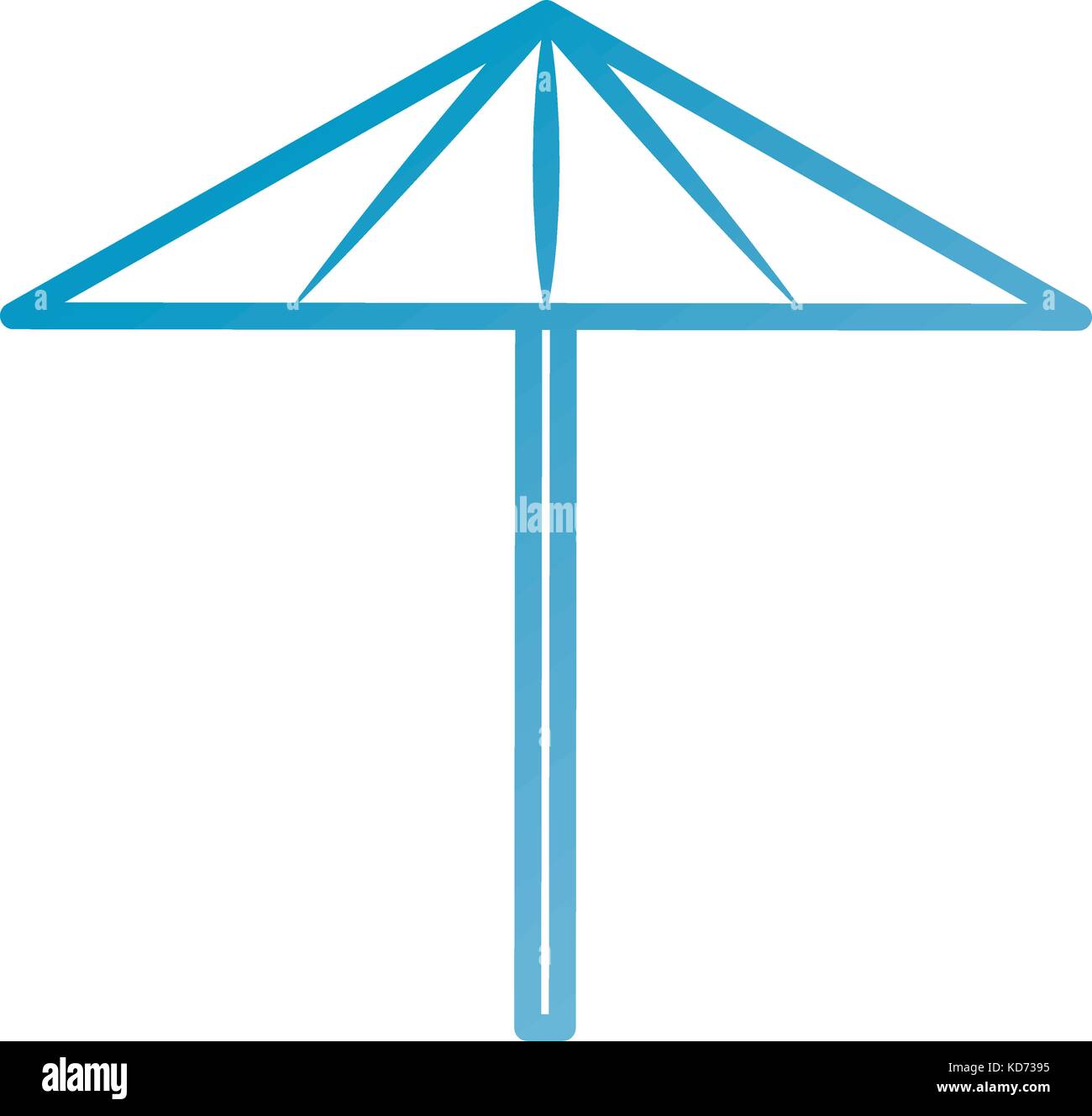 Beach equipment sun umbrella Stock Vector Images - Alamy