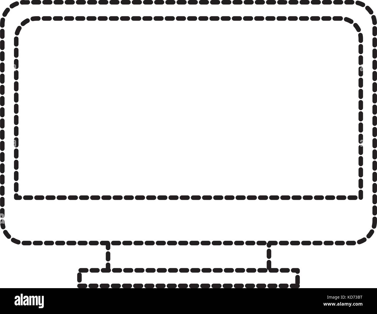 school monitor computer device technology wireless Stock Vector Image ...