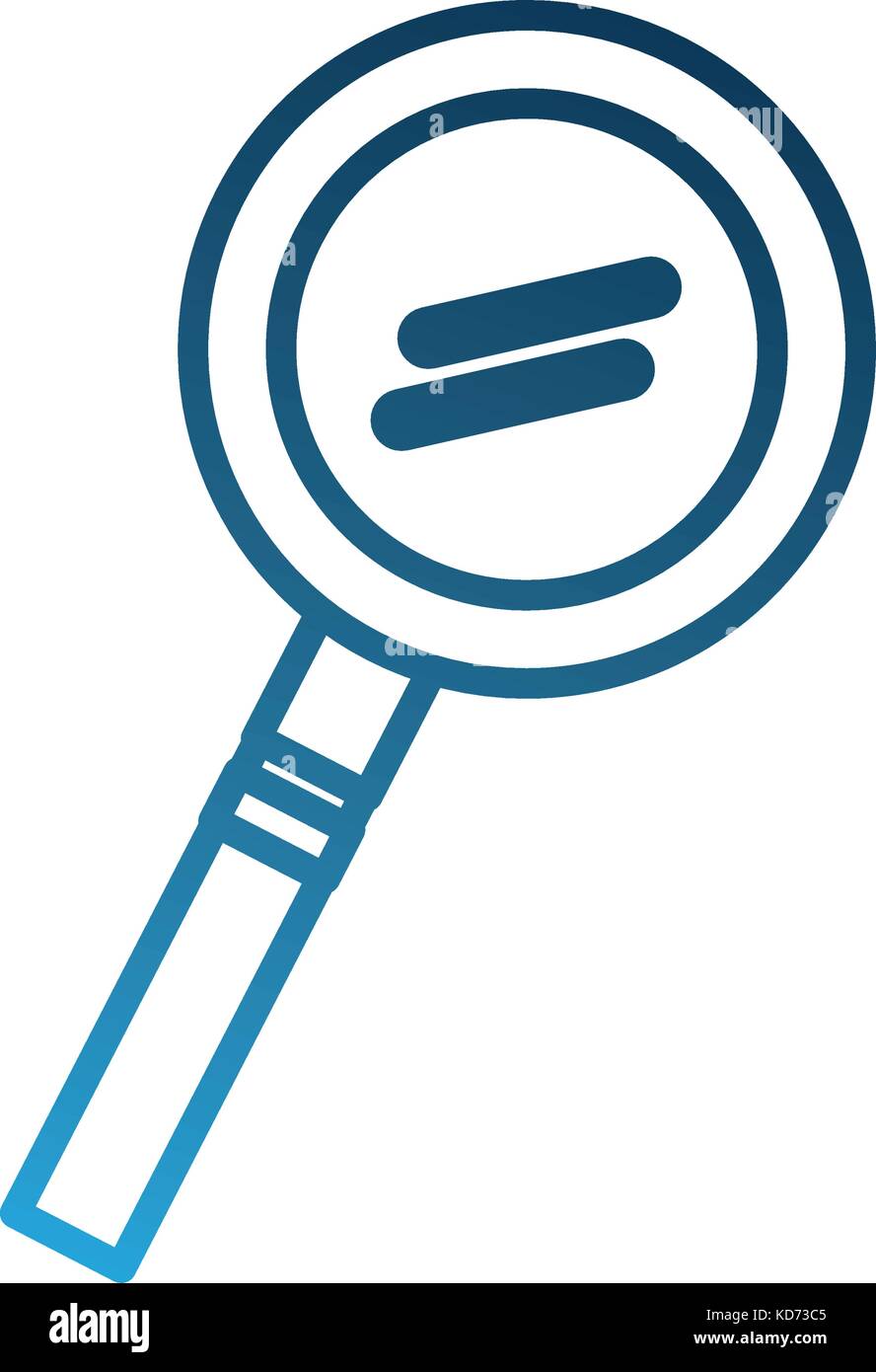 school magnifier glass research science study Stock Vector Image & Art ...