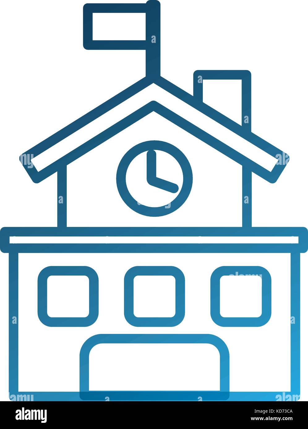 Building exterior facade flag Stock Vector Images - Alamy