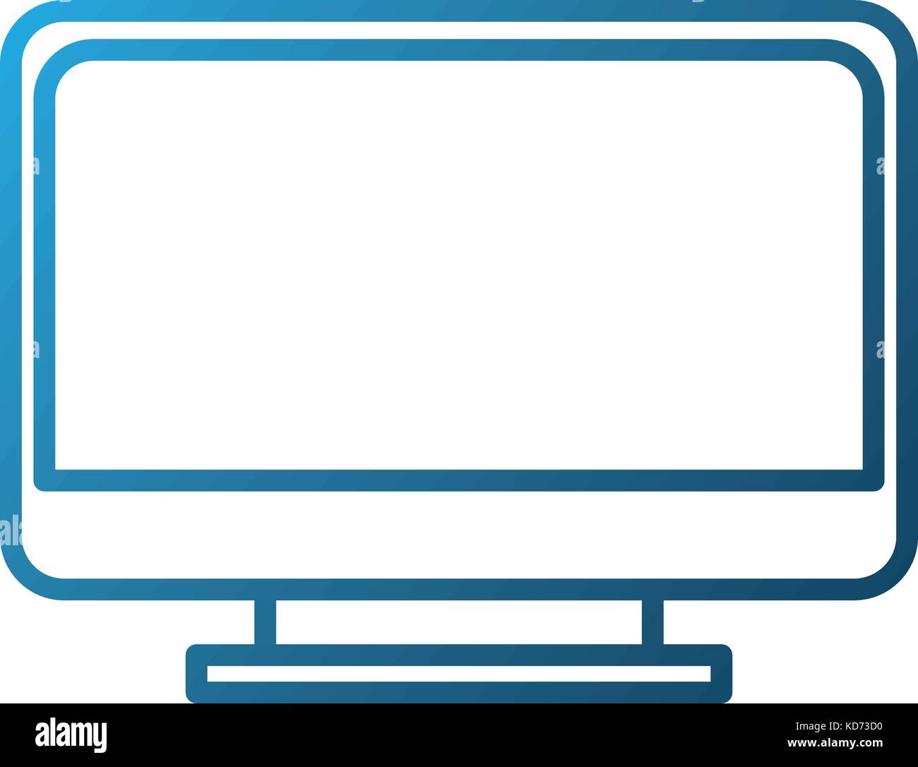 school monitor computer device technology wireless Stock Vector Image ...