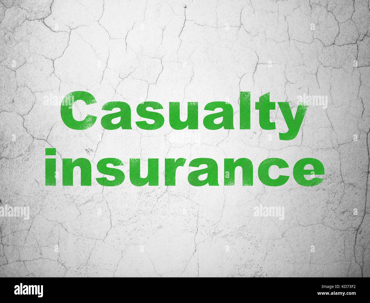 Insurance concept: Casualty Insurance on wall background Stock Photo ...