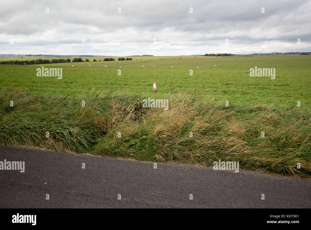 The site near to Netheravon Airfield in Wiltshire where Victoria ...