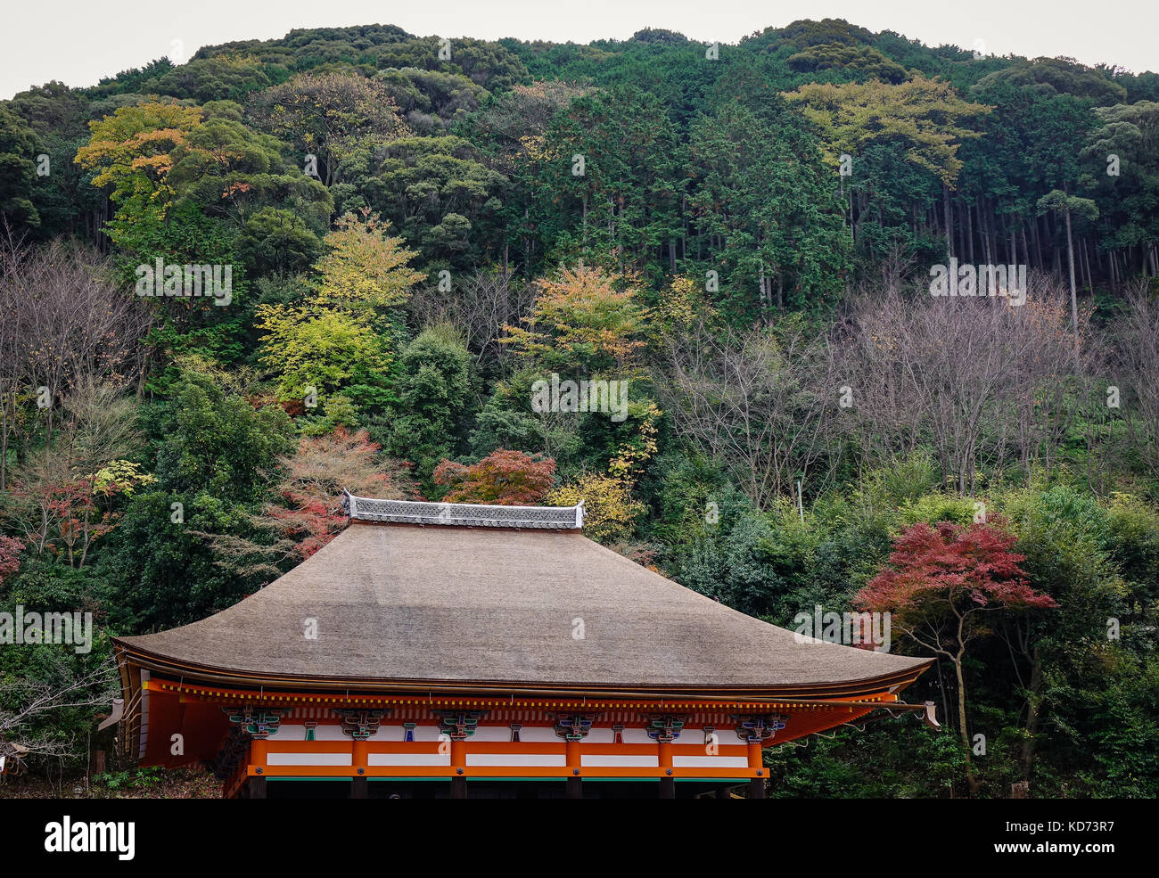 Part of Kiyomizu-dera Temple in Kyoto, Japan. Kiyomizudera (literally ...