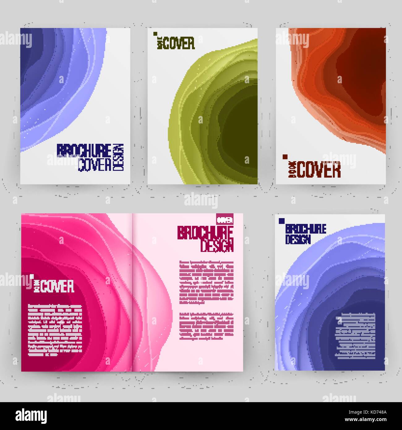 Magazine Annual Report Design Vector. Cover Presentation. Ilustration ...