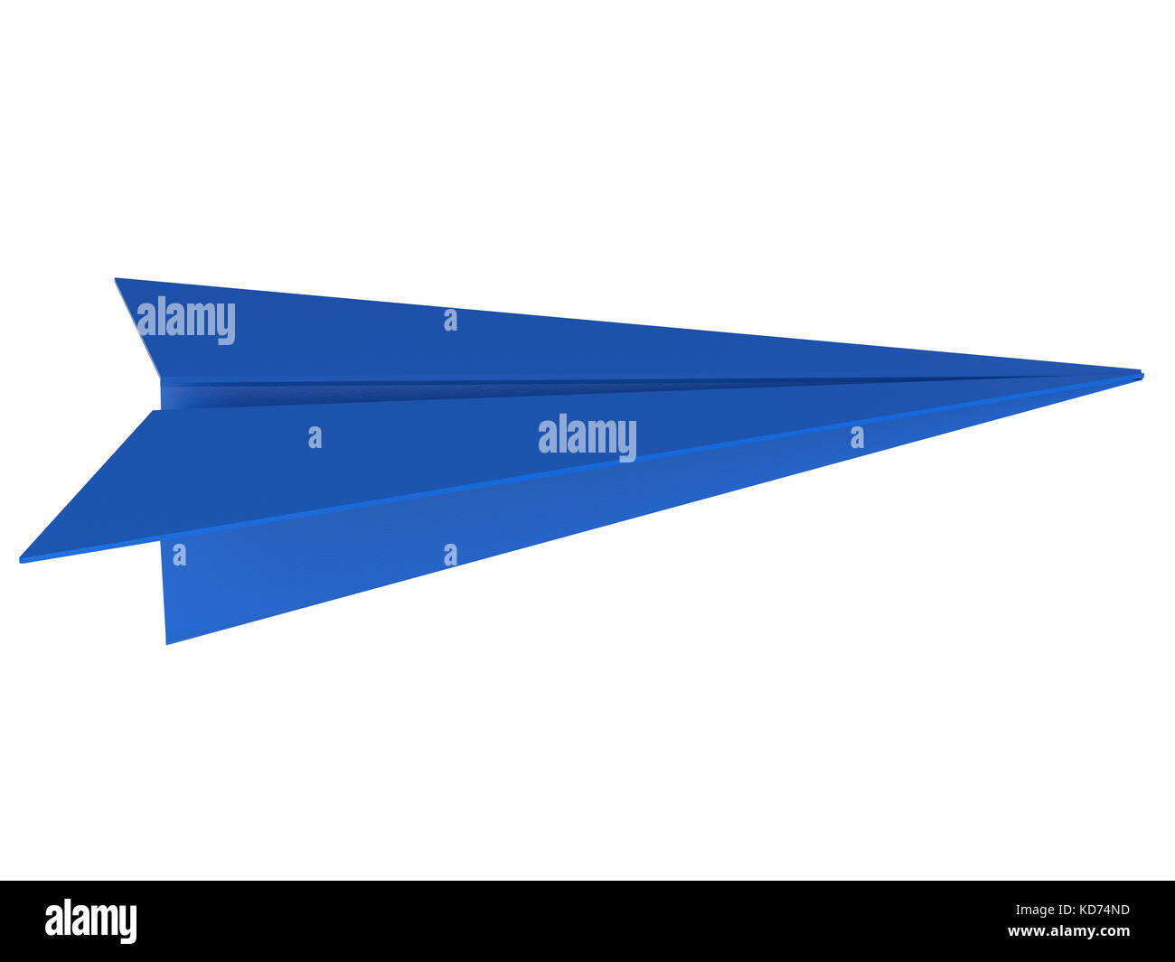 3d rendering blue paper plane isolated on white Stock Photo - Alamy