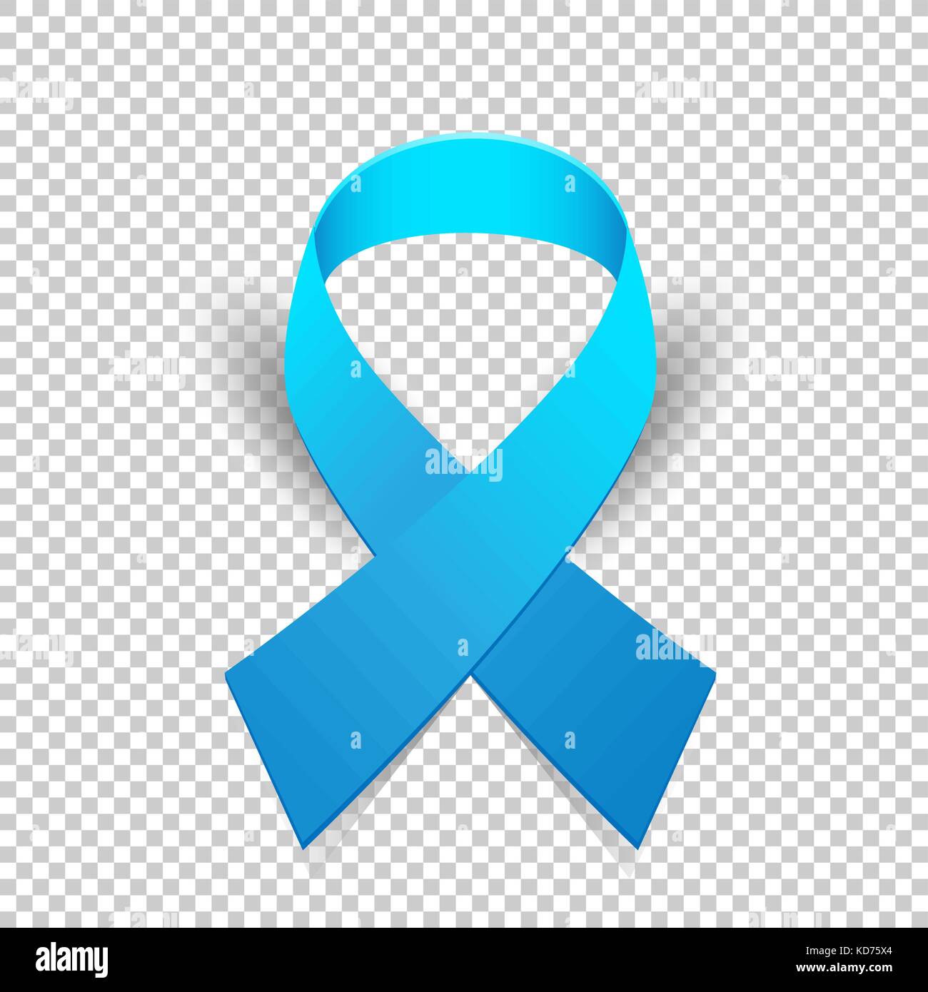 Blue ribbon solidarity awareness symbol Stock Vector Image & Art - Alamy