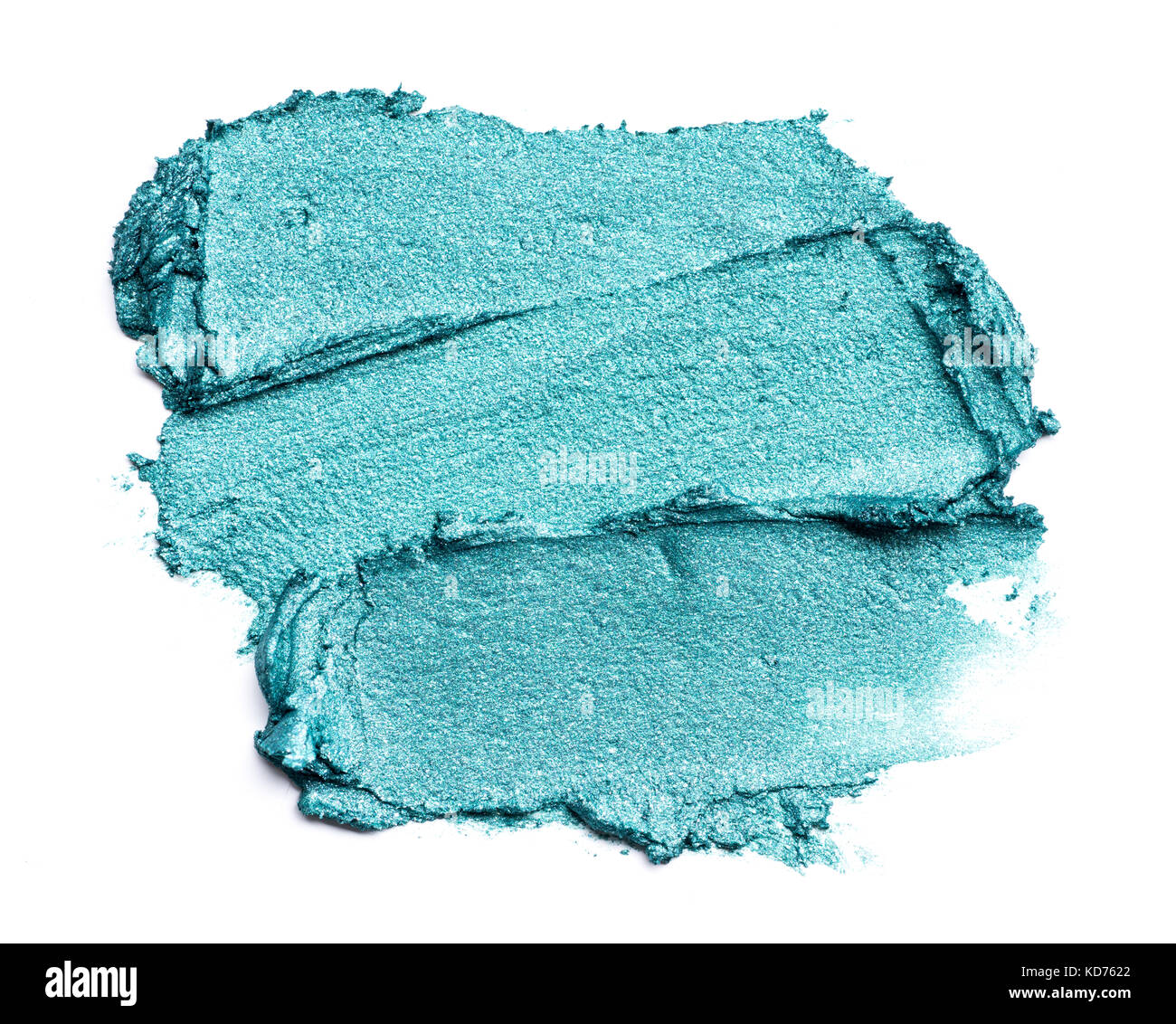Green smear of cosmetic products on a white background Stock Photo - Alamy