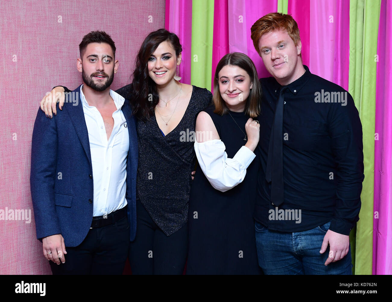 Michael Socha, Kelly Wenham, Georgia Groome and Danny Morgan attending ...