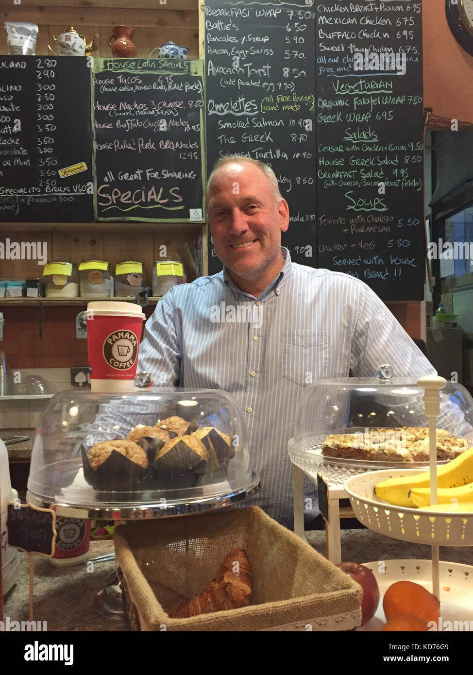 Stephen Egan, owner of Panama cafe in Dundalk as Ireland's budget has ...