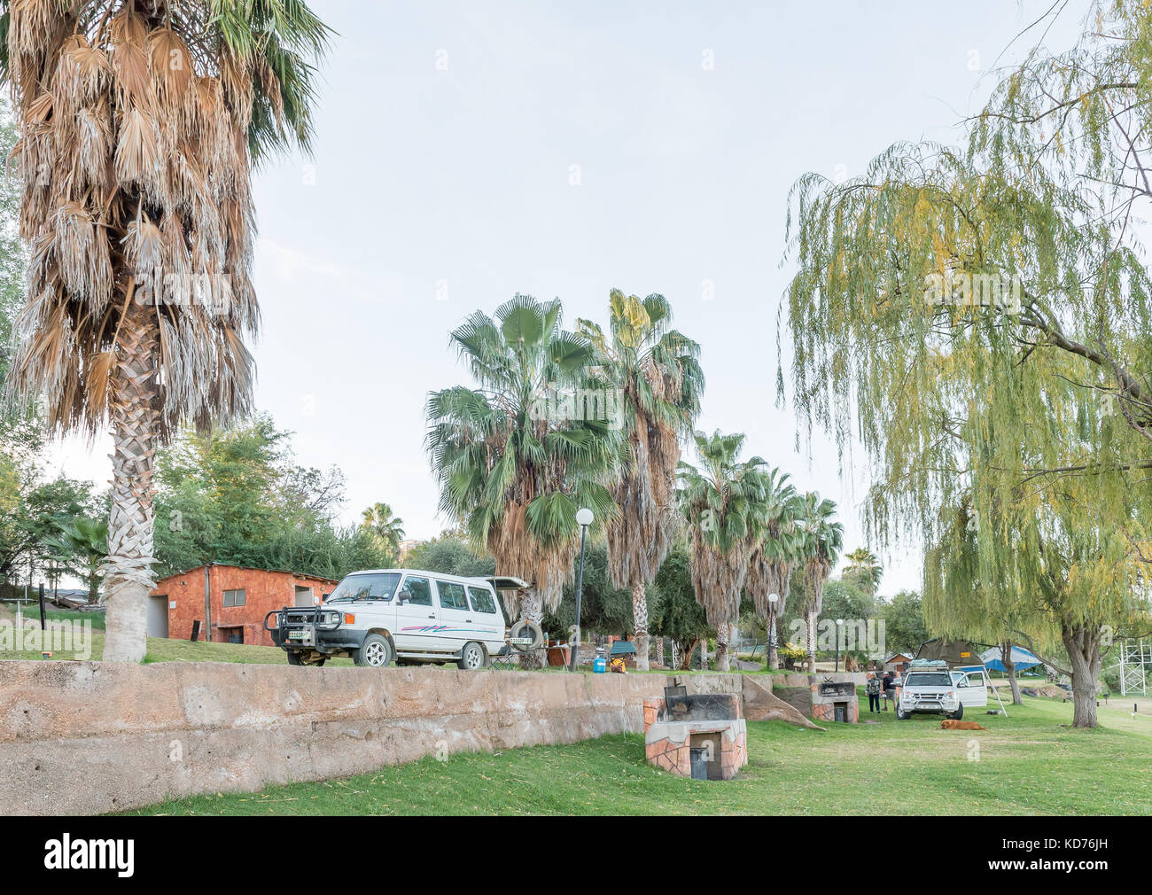 UPINGTON, SOUTH AFRICA - JUNE 11, 2017: Camping sites at Sakkie se ...