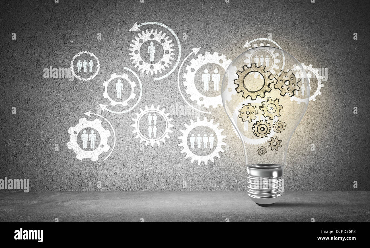 Concept of lightbulb as symbol of new idea Stock Photo - Alamy