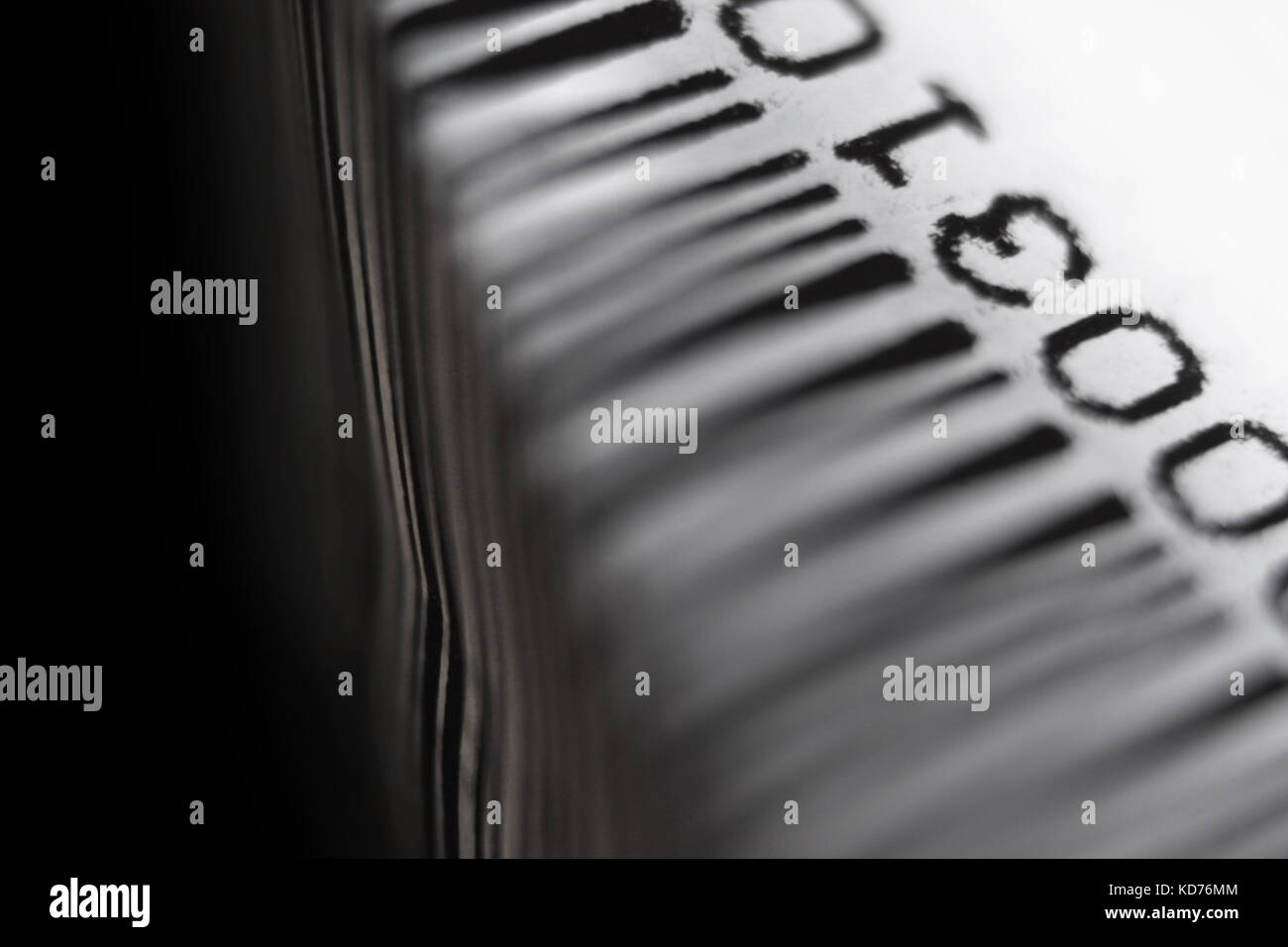 Bar code with numbers close-up Stock Photo - Alamy