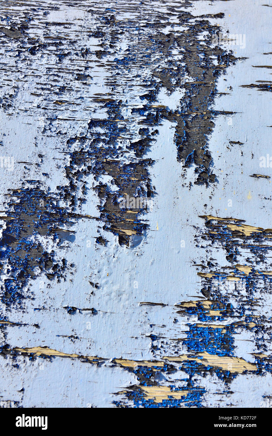 Blue, abstract, pealing paint Stock Photo - Alamy