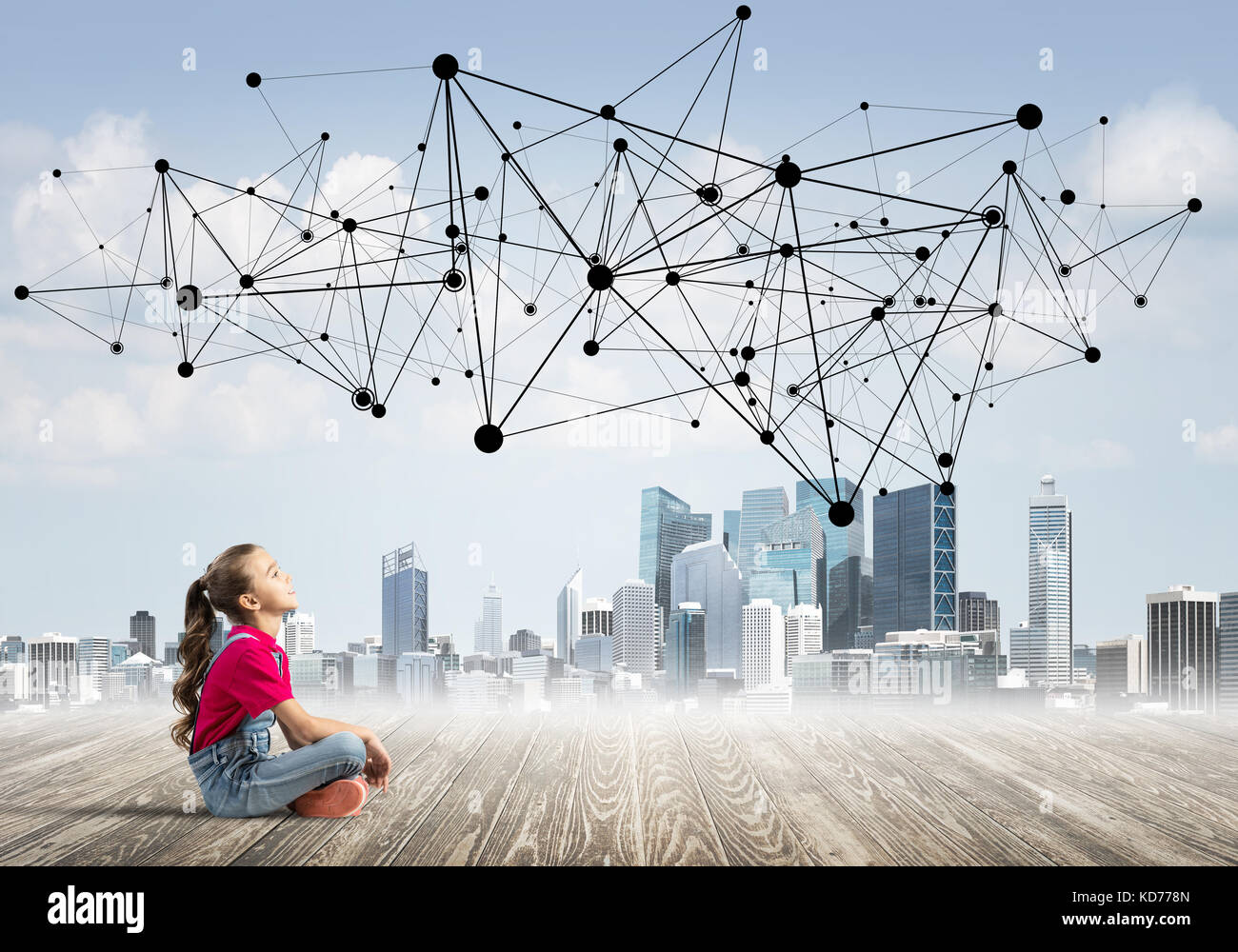 Concept of social wireless connection and internet use for ...