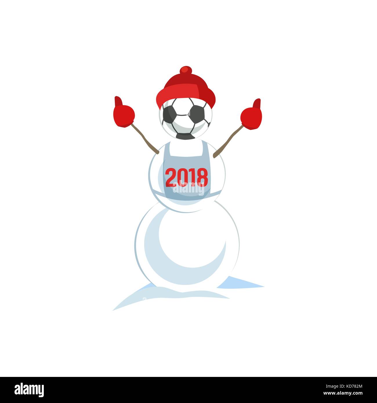 Snowman football Stock Vector Images - Alamy