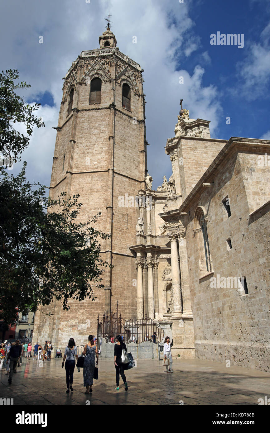 Valencia Cathedral in Spain Stock Photo - Alamy