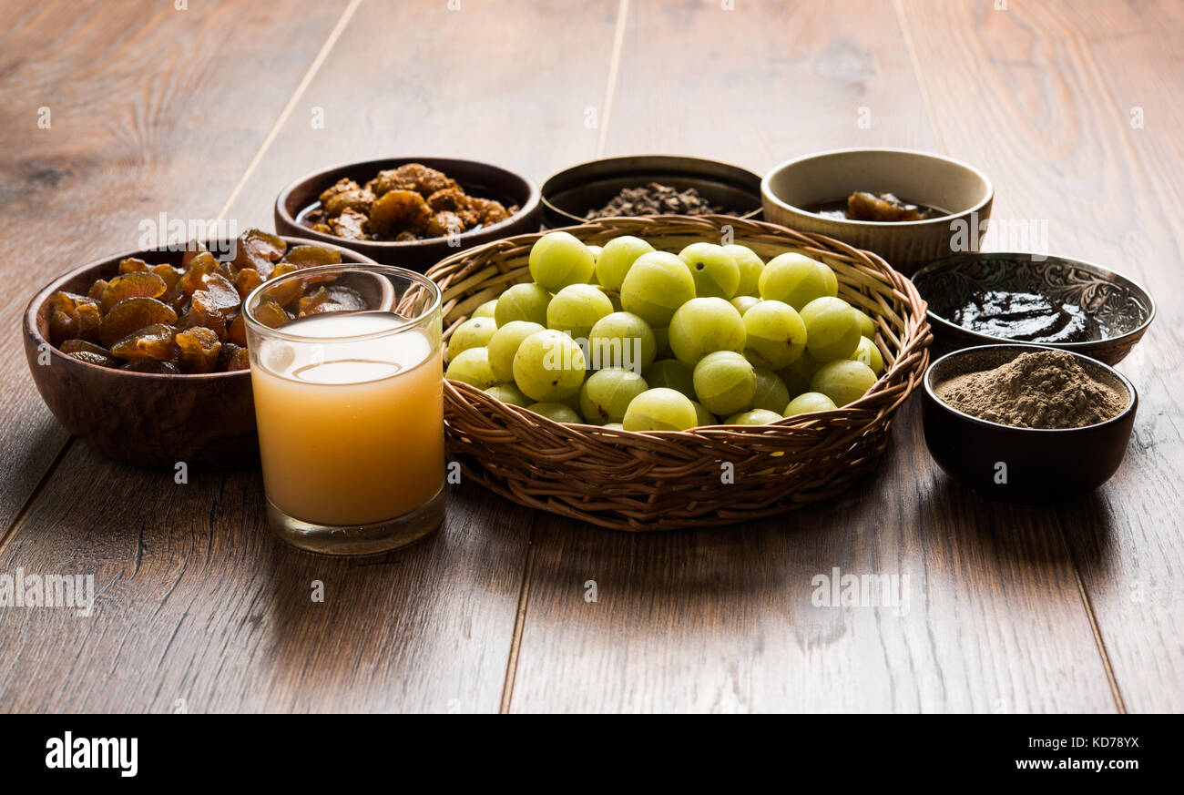 Stock photo of Amla/Avla/Aavla and it's by products like chyawanprash ...