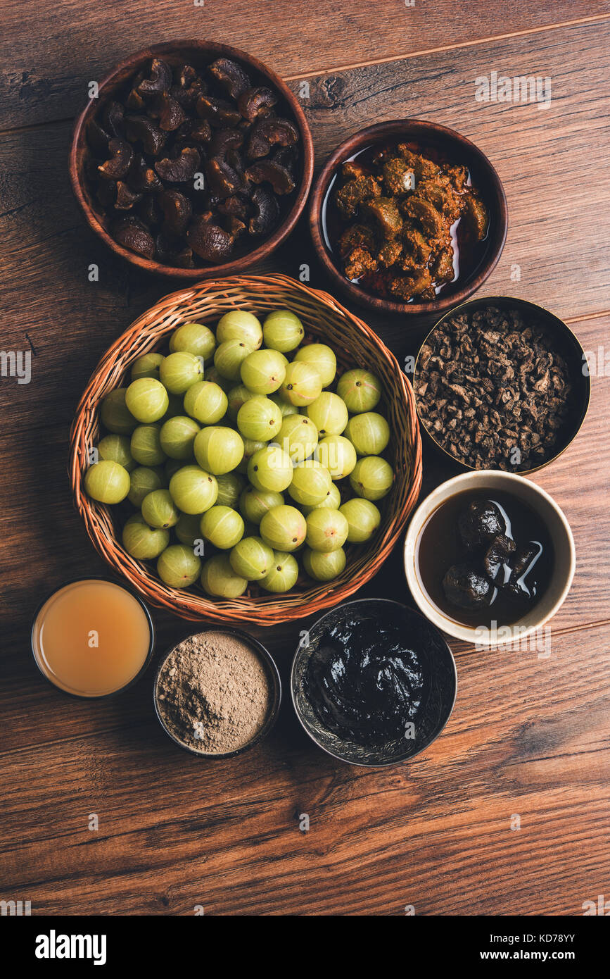 Stock photo of Amla/Avla/Aavla and it's by products like chyawanprash ...