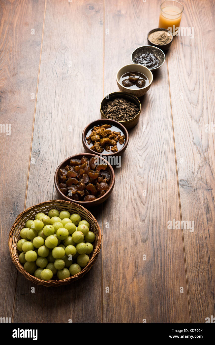 Stock photo of Amla/Avla/Aavla and it's by products like chyawanprash ...