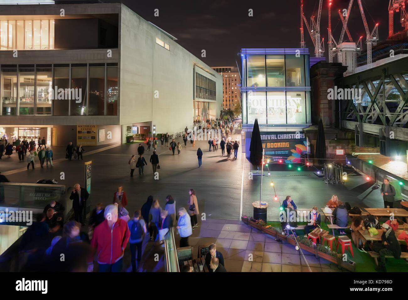 Central London street scene at night Stock Photo - Alamy
