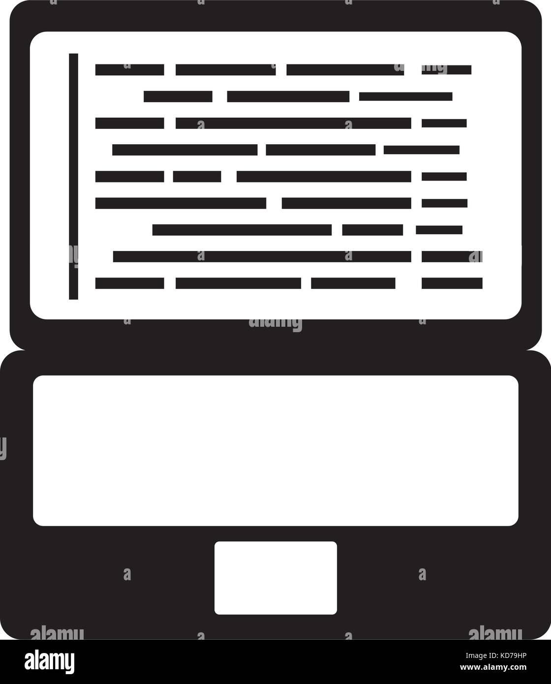 Laptop Coding Concept Web Developer Programming Screen Code Stock Vector Image And Art Alamy