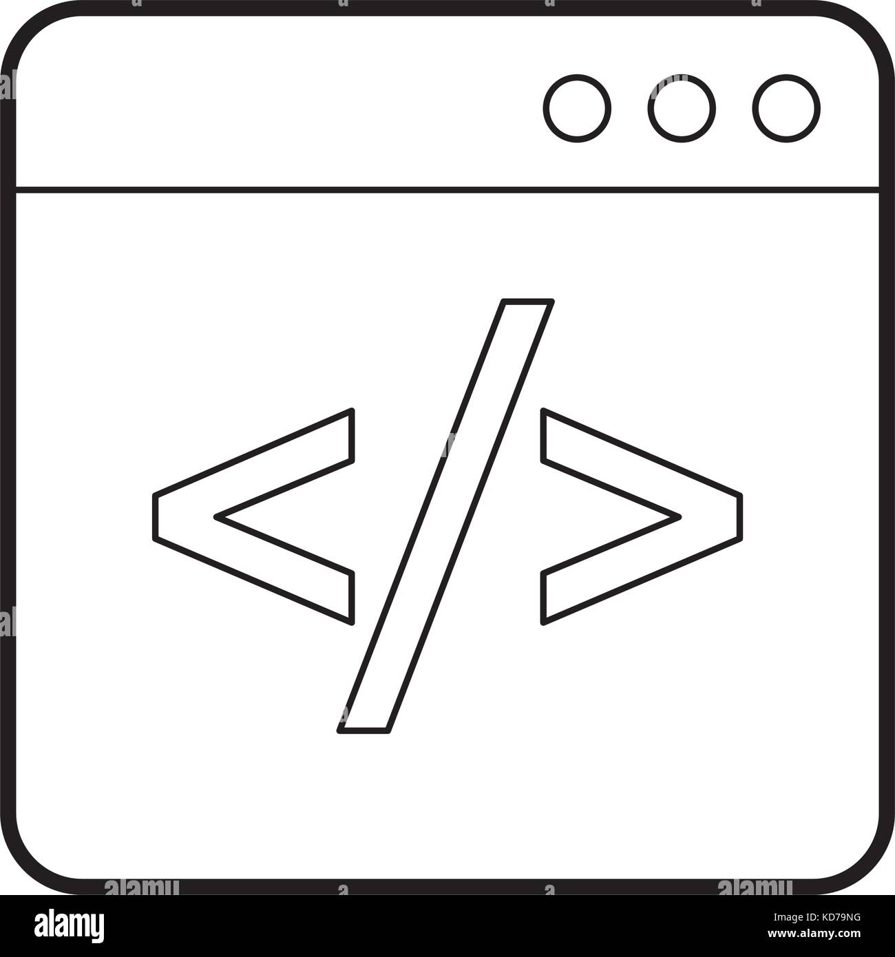 coding window web programming development Stock Vector Image & Art - Alamy