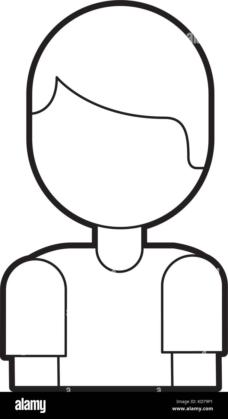 cartoon boy portrait male work employee Stock Vector Image & Art - Alamy