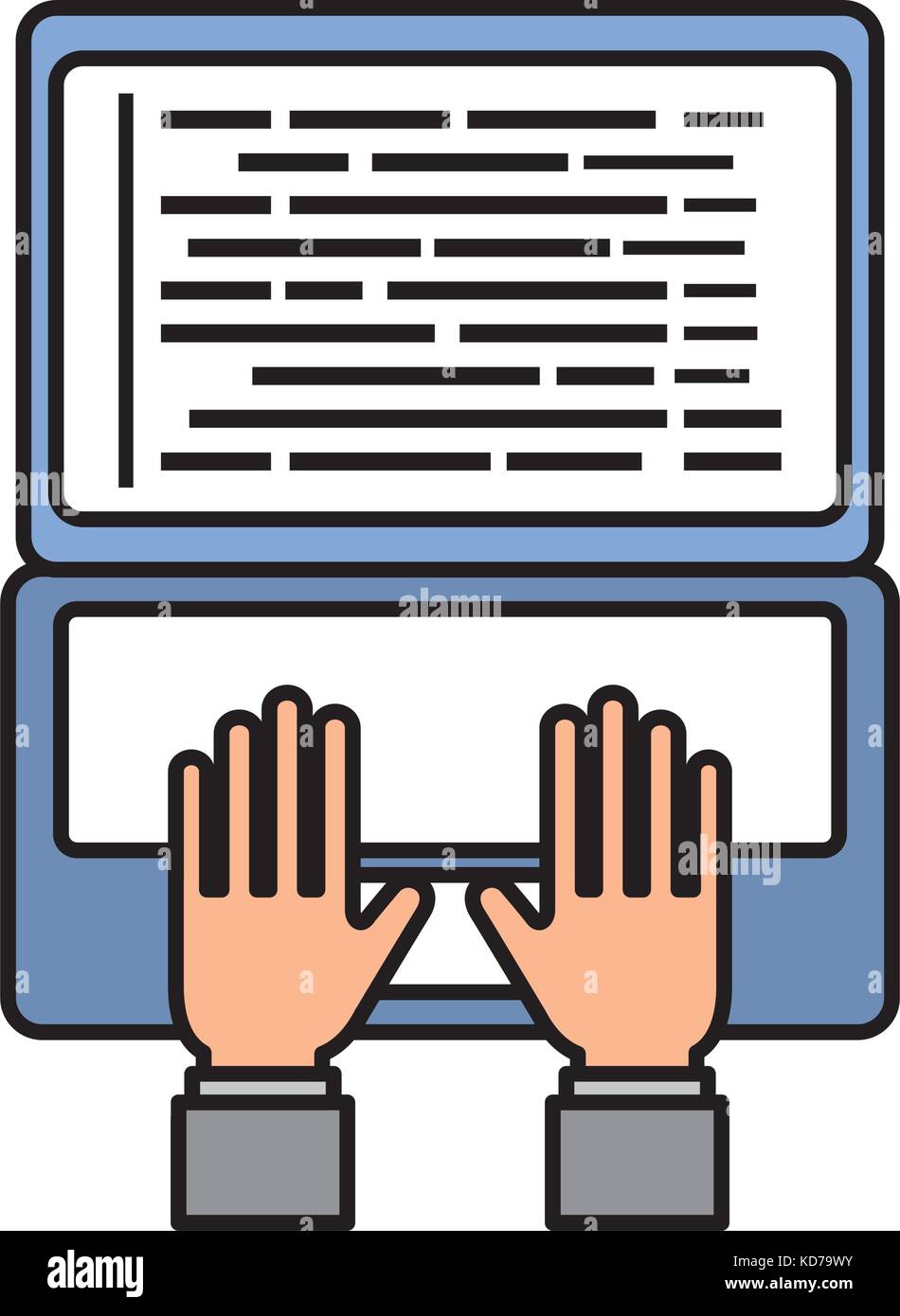 Typing display Stock Vector Images - Alamy
