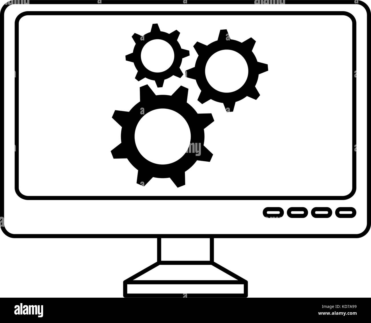 Digital communication tools vector vectors Black and White Stock Photos & Images - Alamy