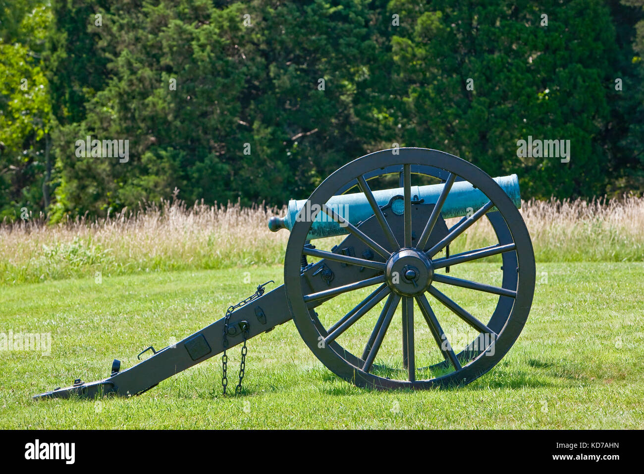 Cannon at Civil War battlefield Manassas (Bull Run), VA US Stock Photo ...