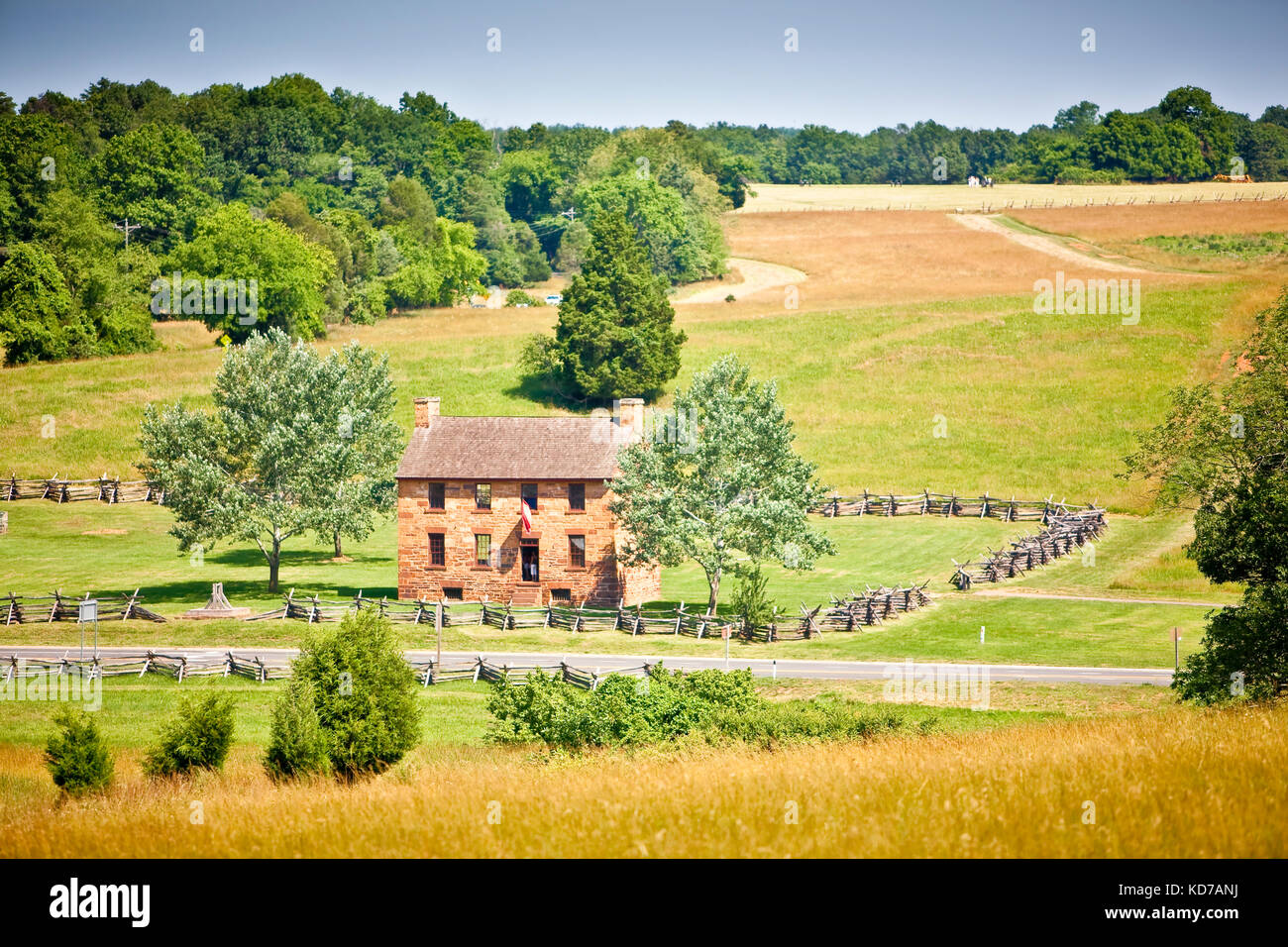 Stone house at Manassas (Bull Run) used as a hospital during the Civil ...