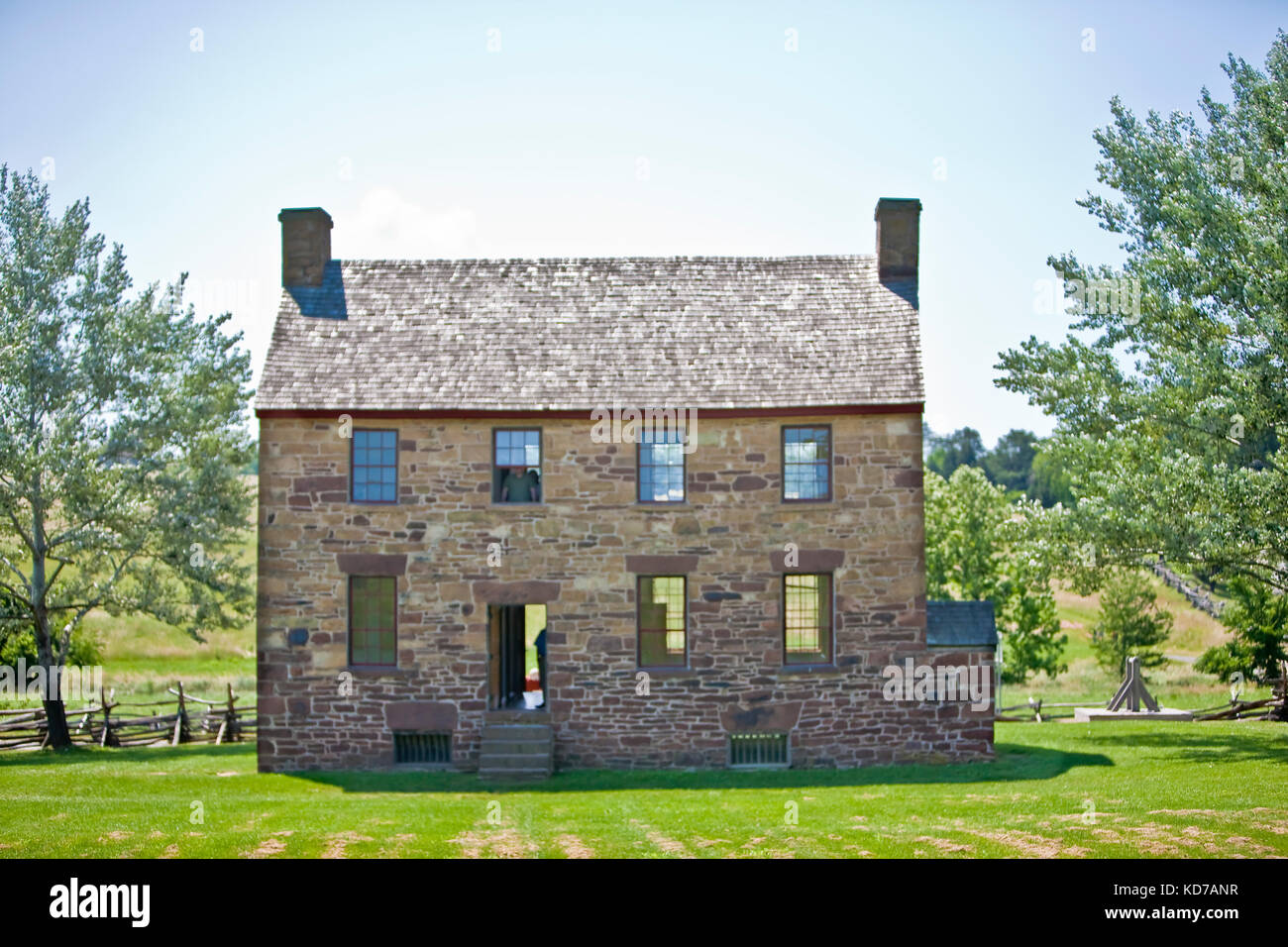 Stone house at Manassas (Bull Run) used as a hospital during the Civil ...