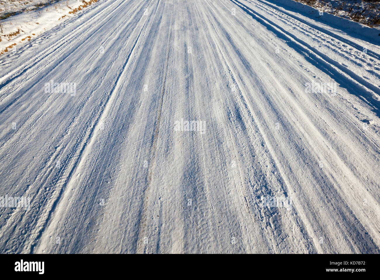 Road in the winter season Stock Photo - Alamy