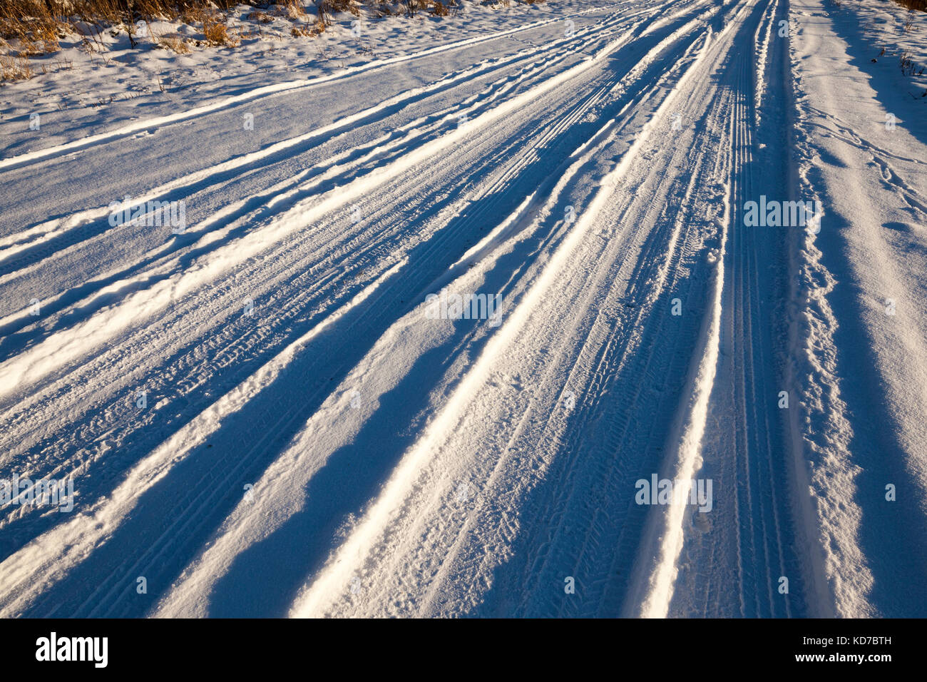 Road in the winter season Stock Photo - Alamy