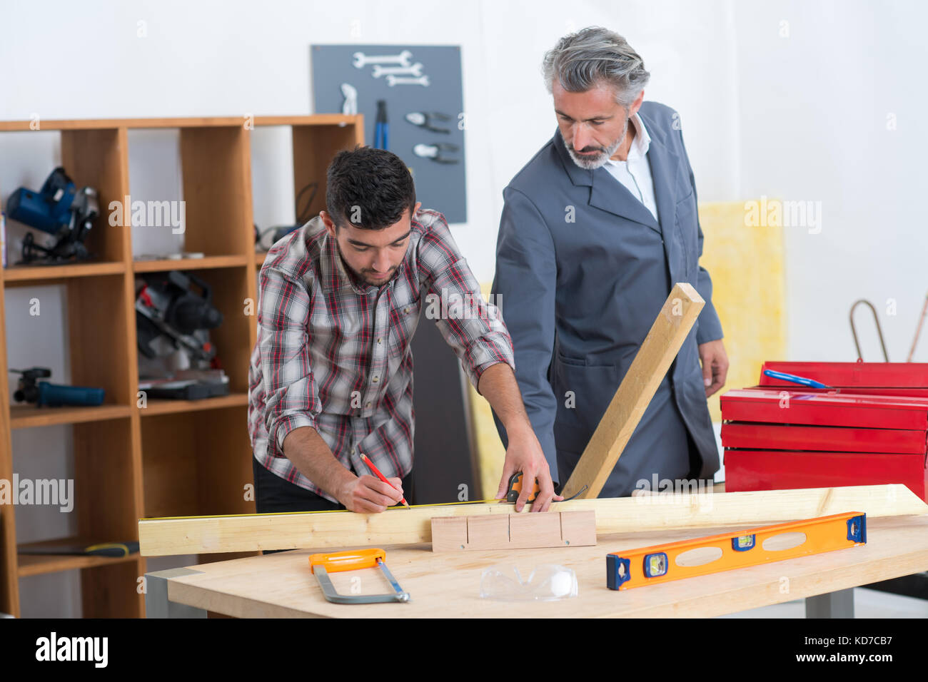 carpenters at work Stock Photo - Alamy