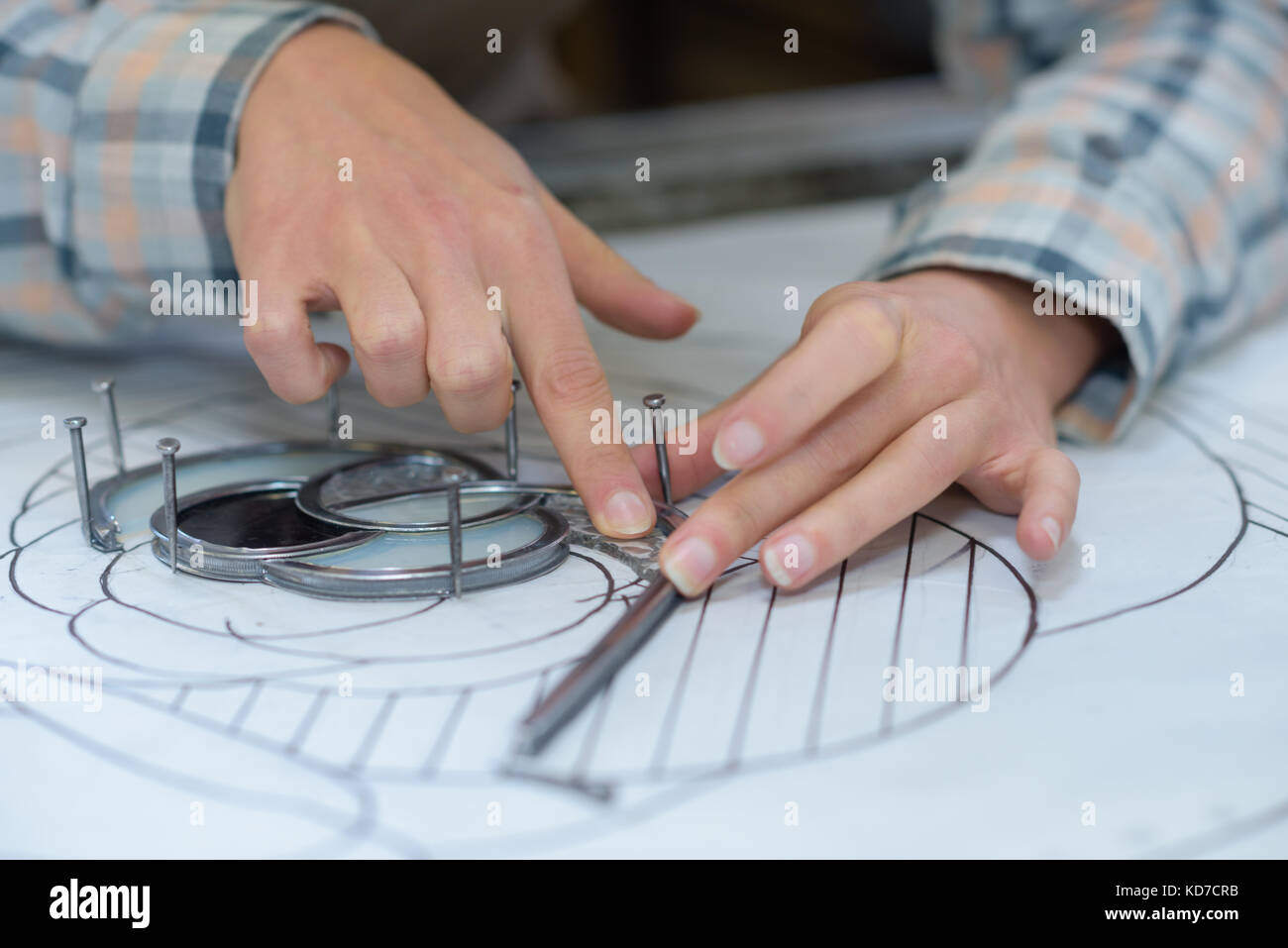 stained glass blueprint Stock Photo - Alamy