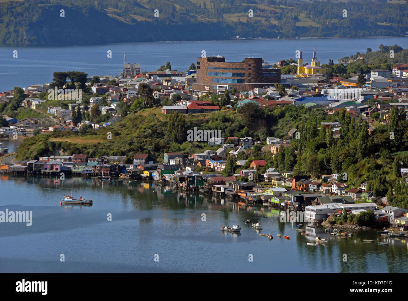 Chiloe, and Castro city Stock Photo - Alamy
