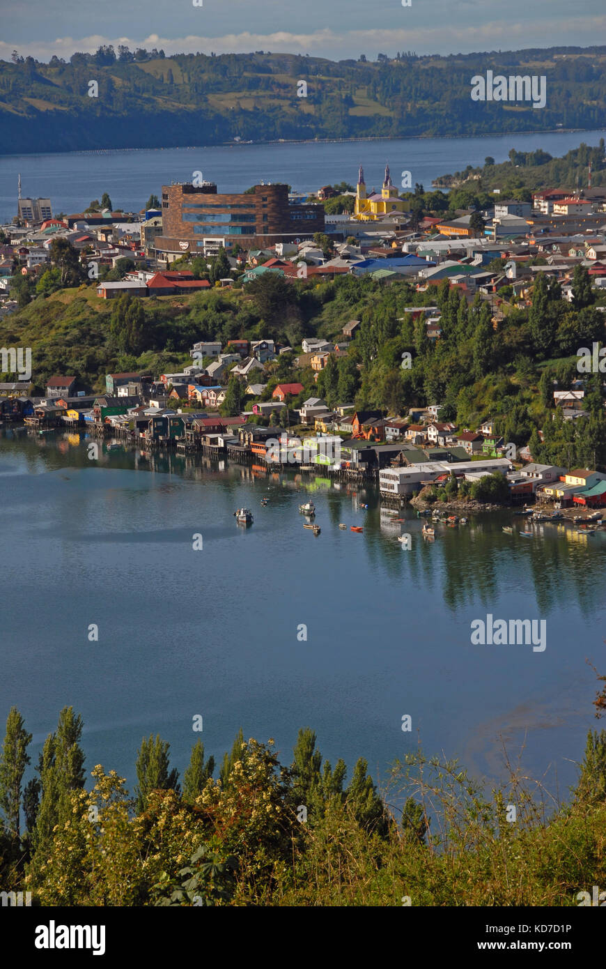 Chiloe, and Castro city Stock Photo - Alamy