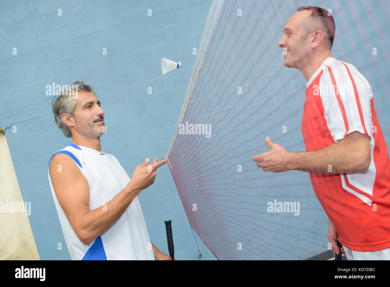 White badminton shuttlecocks rackets hi-res stock photography and ...