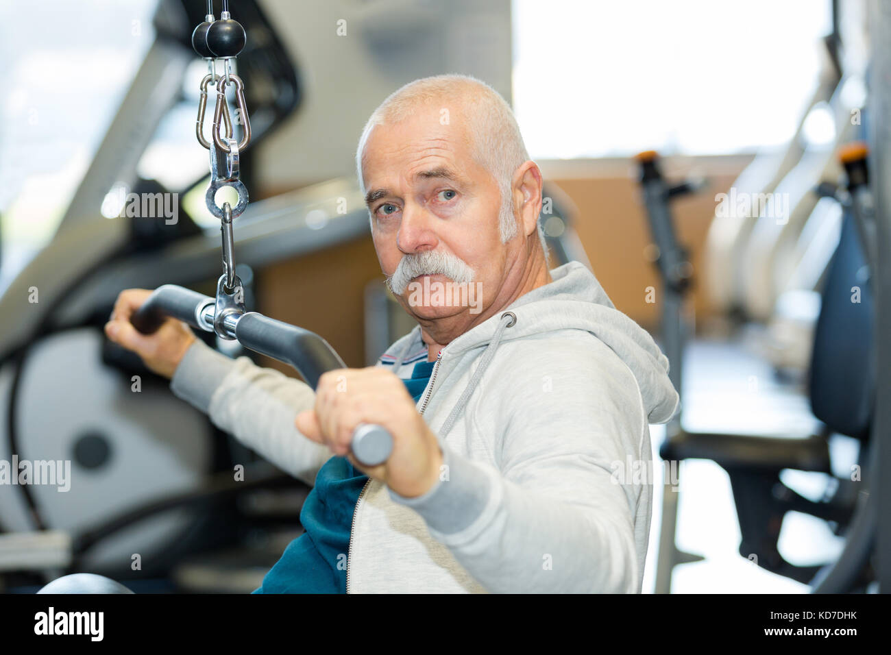 fit senior man working out at the gym club Stock Photo - Alamy