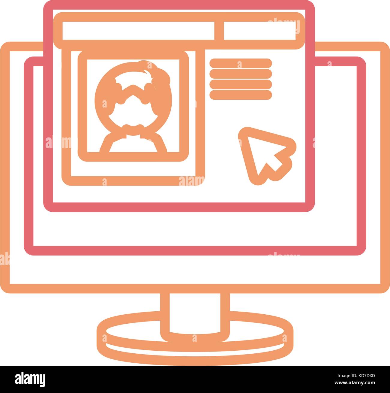 screen vector illustration Stock Vector Image & Art - Alamy