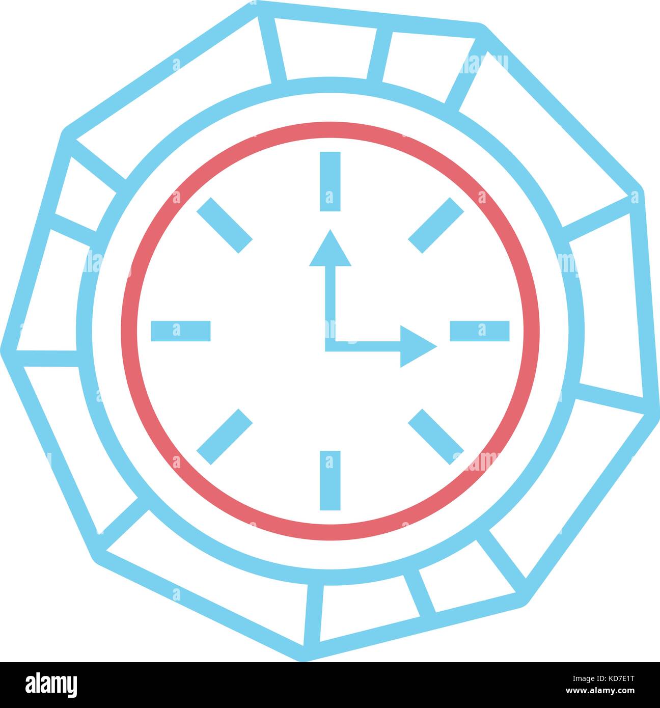 clock vector illustration Stock Vector Image & Art - Alamy