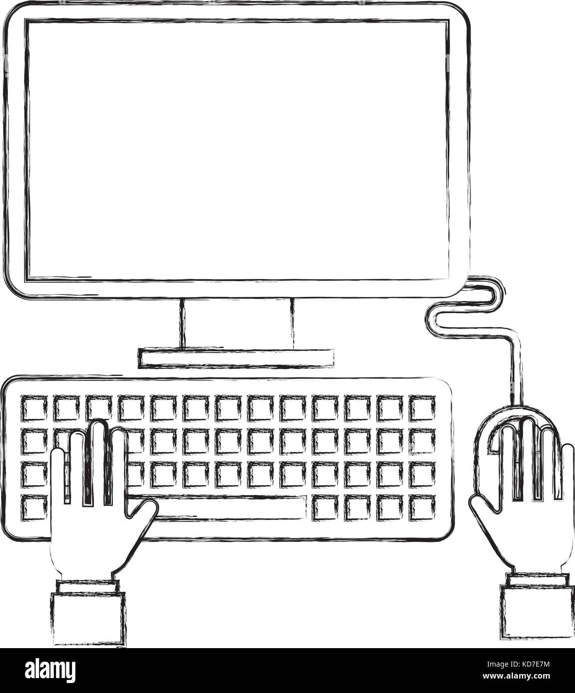 hands programmer working keyboard laptop Stock Vector Image & Art - Alamy hands programmer working keyboard laptop Stock Vector Image & Art - Alamy