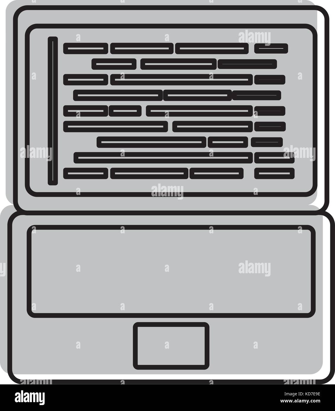 Laptop Coding Concept Web Developer Programming Screen Code Stock Vector Image And Art Alamy