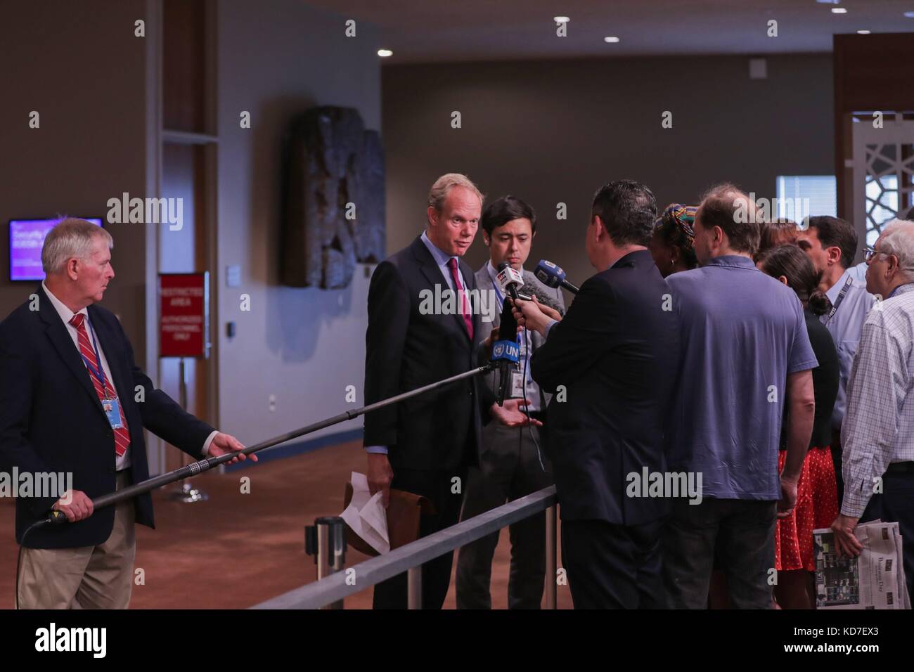 United Nations, New York, USA, October 10 2017 - British UN Ambassador ...