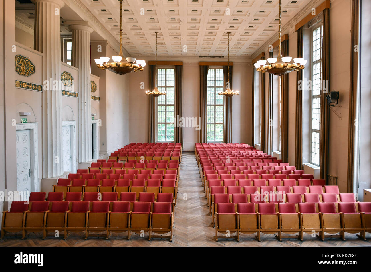 A view of the interior of the former Joachimsthak Gymnasium in Templin ...