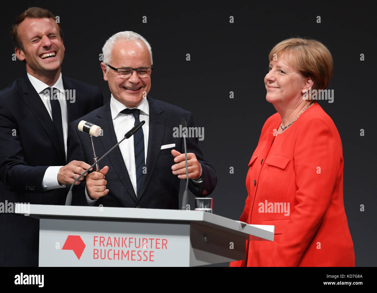 Frankfurt am Main, Germany. 10th Oct, 2017. German chancellor Angela ...