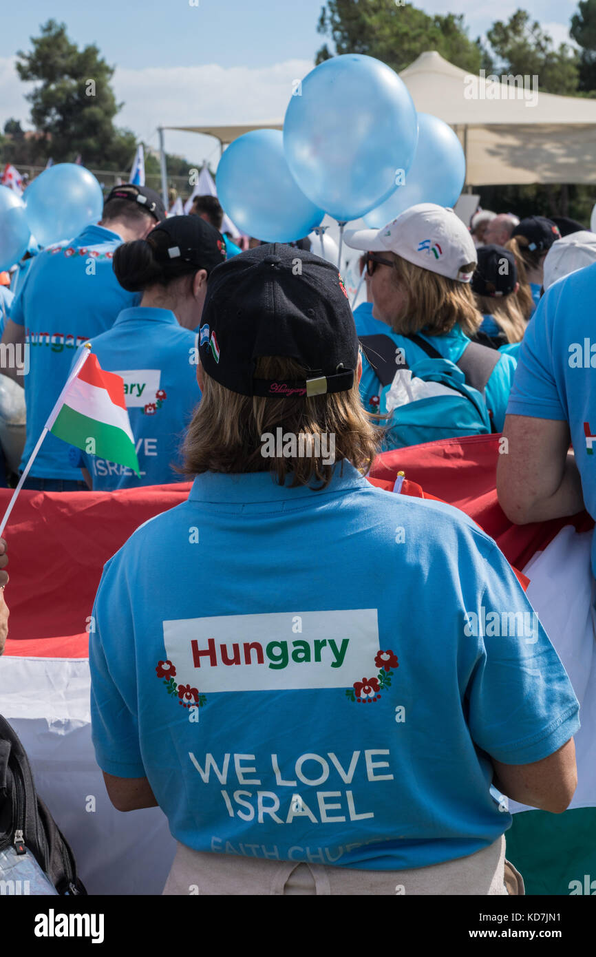 Jerusalem, Israel. 10th Oct, 2017. The Jerusalem March, an annual event ...